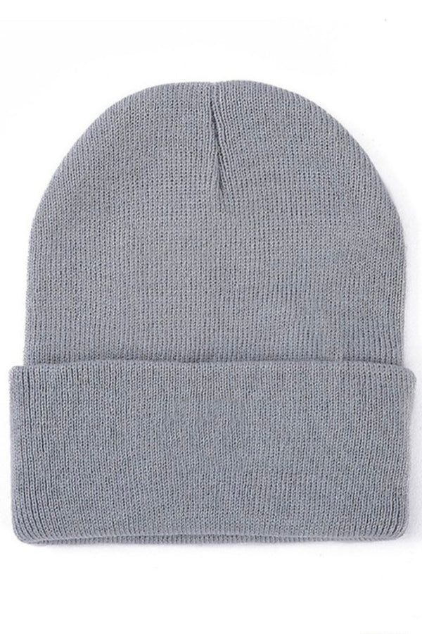Solid Knit Toque - Grey - Belle + Bliss Boutique